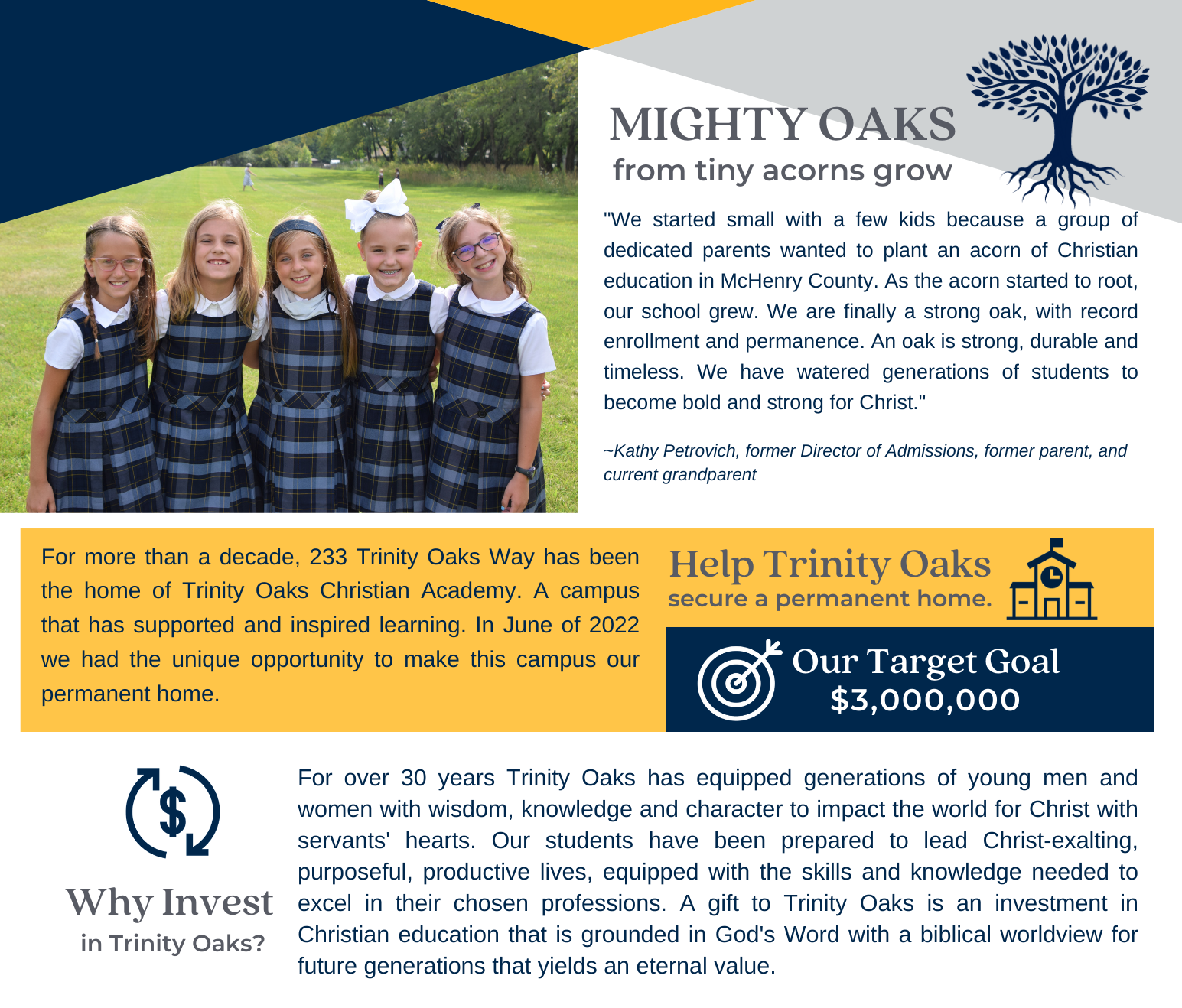 Building Fund - Trinity Oaks Christian Academy